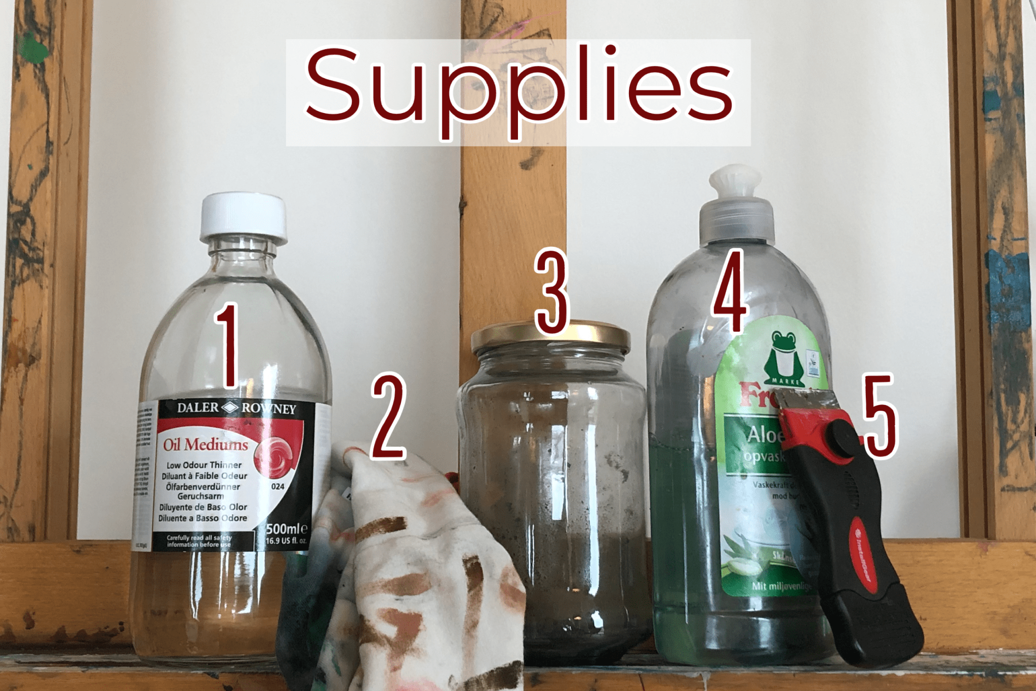 How to clean oil paint brushes / cleaning guide for oil paints